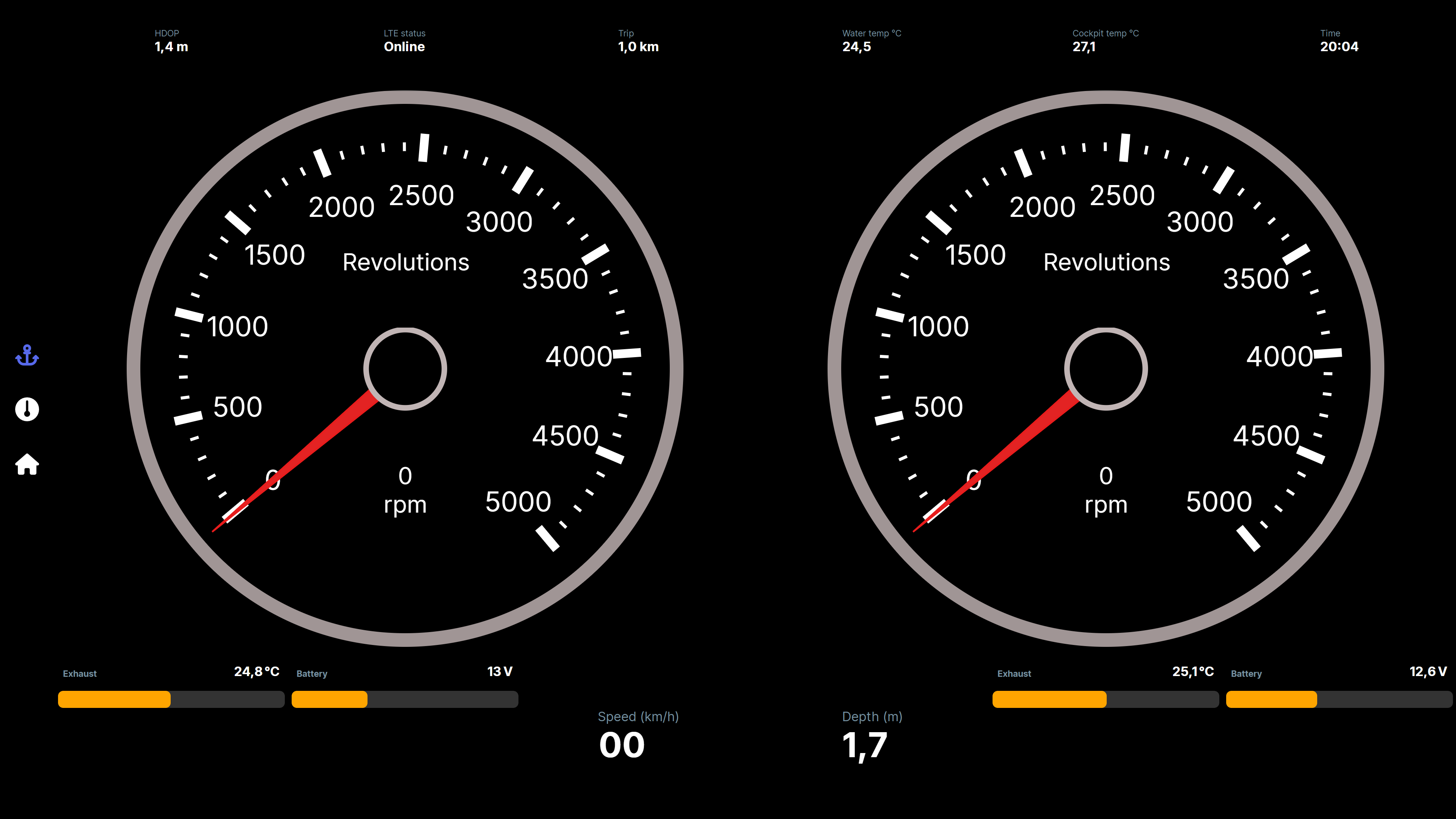 SKipper app – SKipper app is Signal K app for showing boat data.