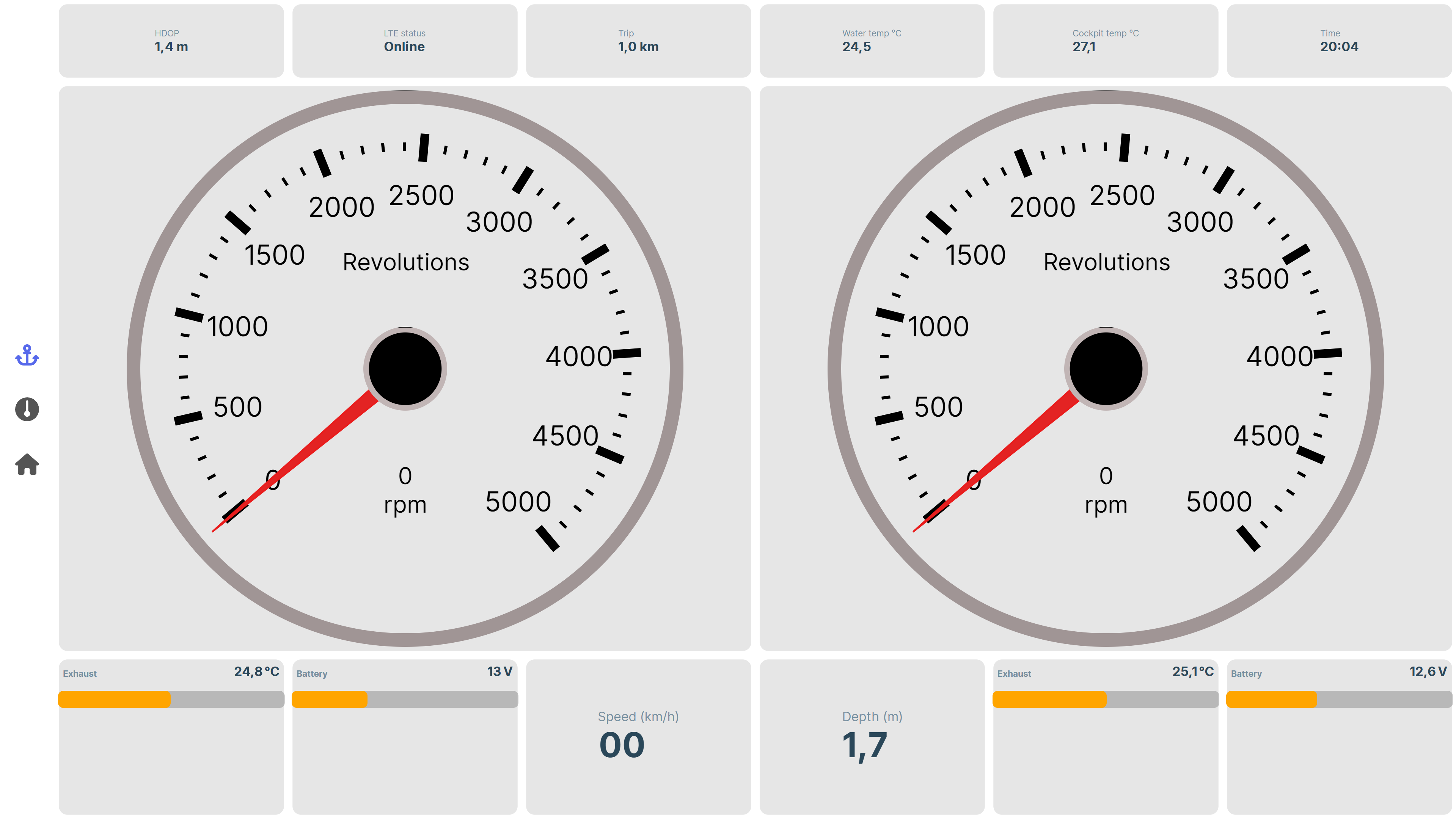 SKipper app – SKipper app is Signal K app for showing boat data.